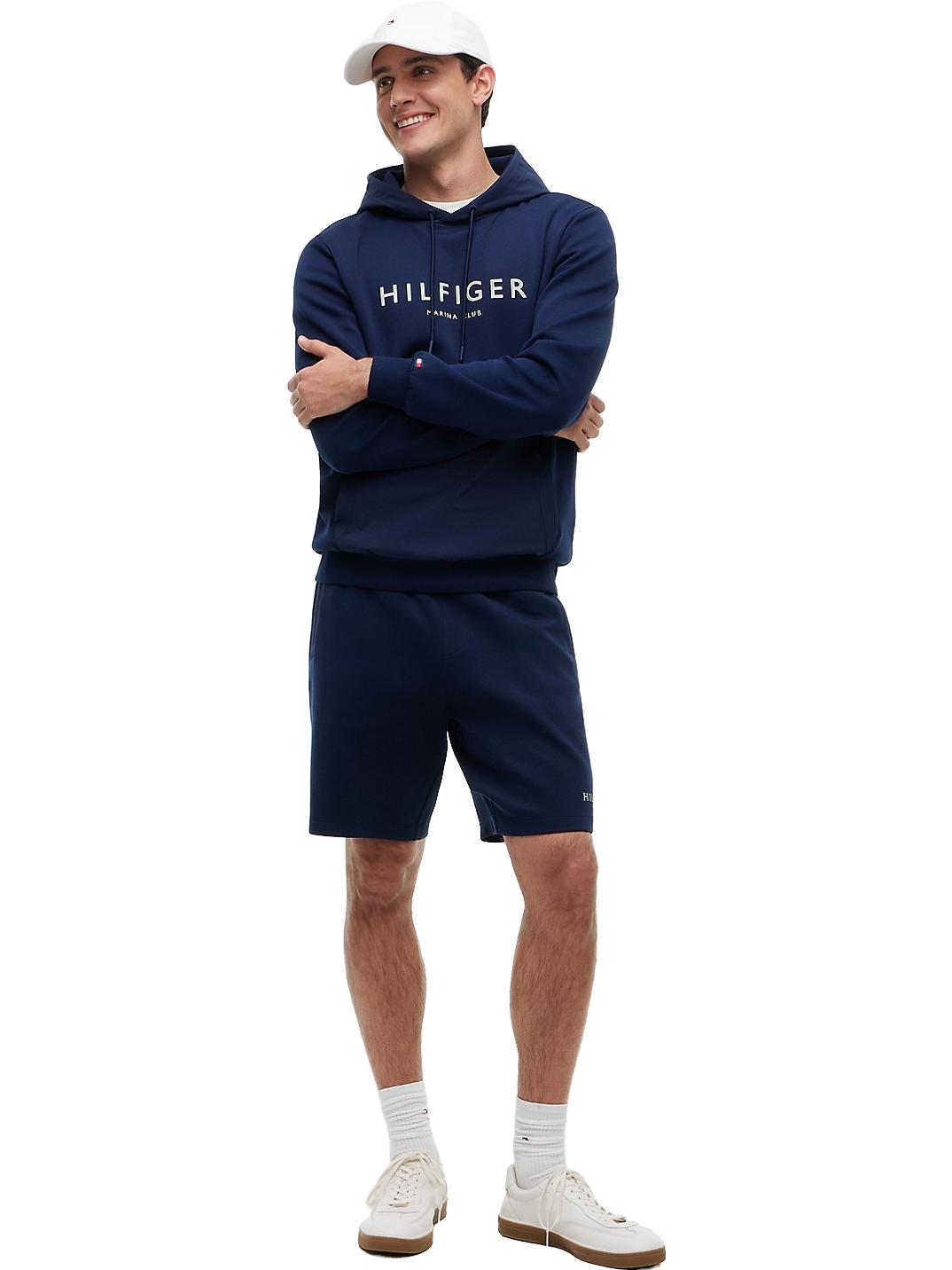 TOMMY HILFIGER Tommy Hilfiger Marina Club Logo In Techno Knit Sweatshort